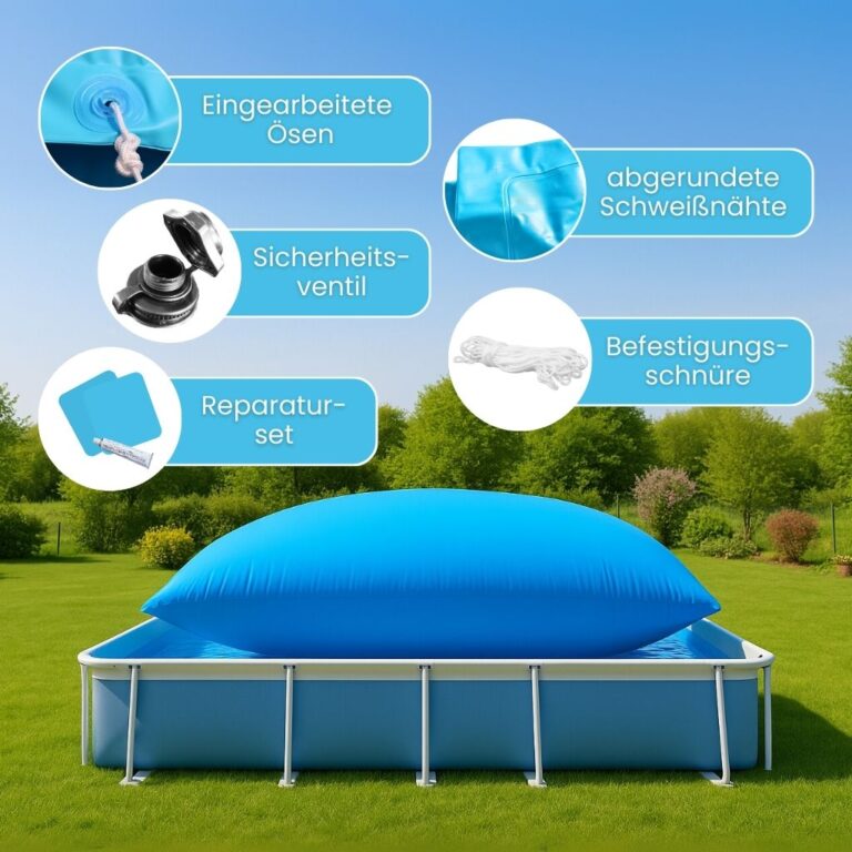 XXL Poolkissen Eckig - Winterfester Pool - CoverMio
